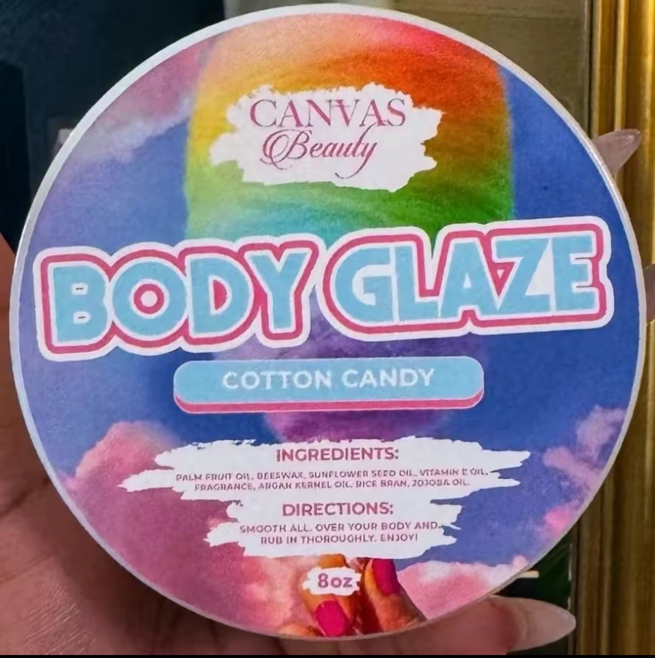 (NEW) BODY GLAZE: COTTON CANDY – CANVAS BEAUTY BRAND