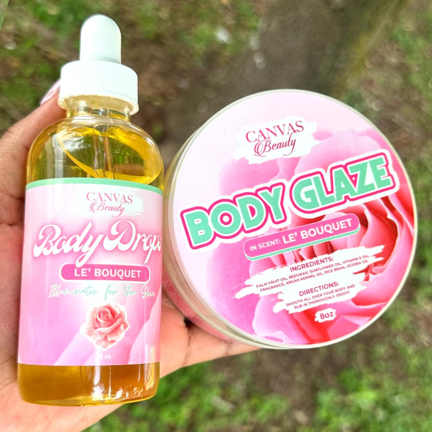 BODY GLAZE & BODY DROPS DUO: LE BOUQUET – CANVAS BEAUTY BRAND