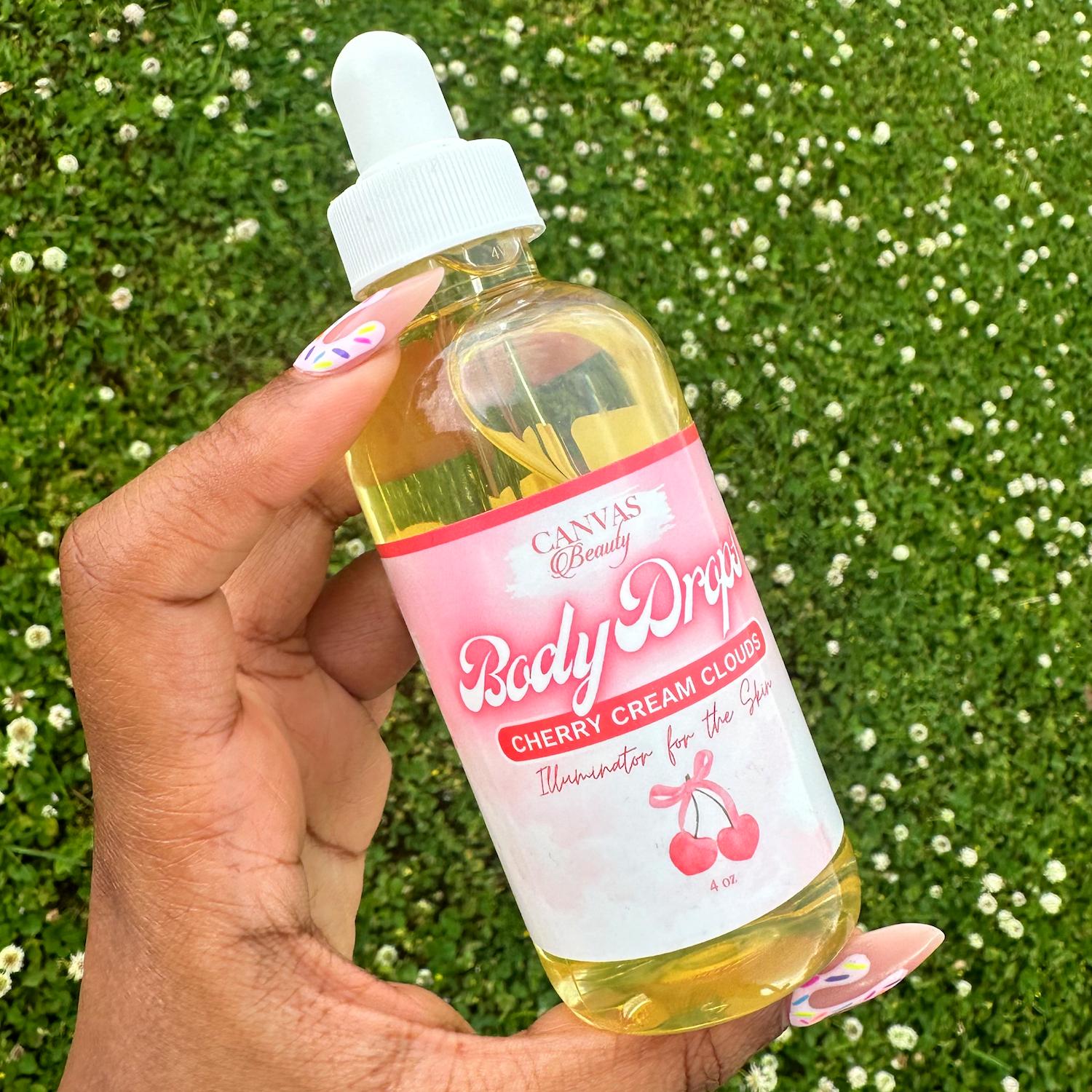 (NEW) BODY DROPS: CHERRY CREAM CLOUDS – CANVAS BEAUTY BRAND