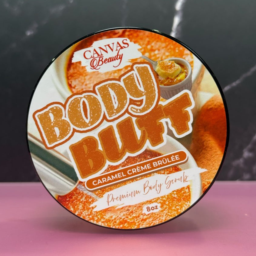 (NEW) BODY BUFF: CARAMEL CREME BRULEE – CANVAS BEAUTY BRAND