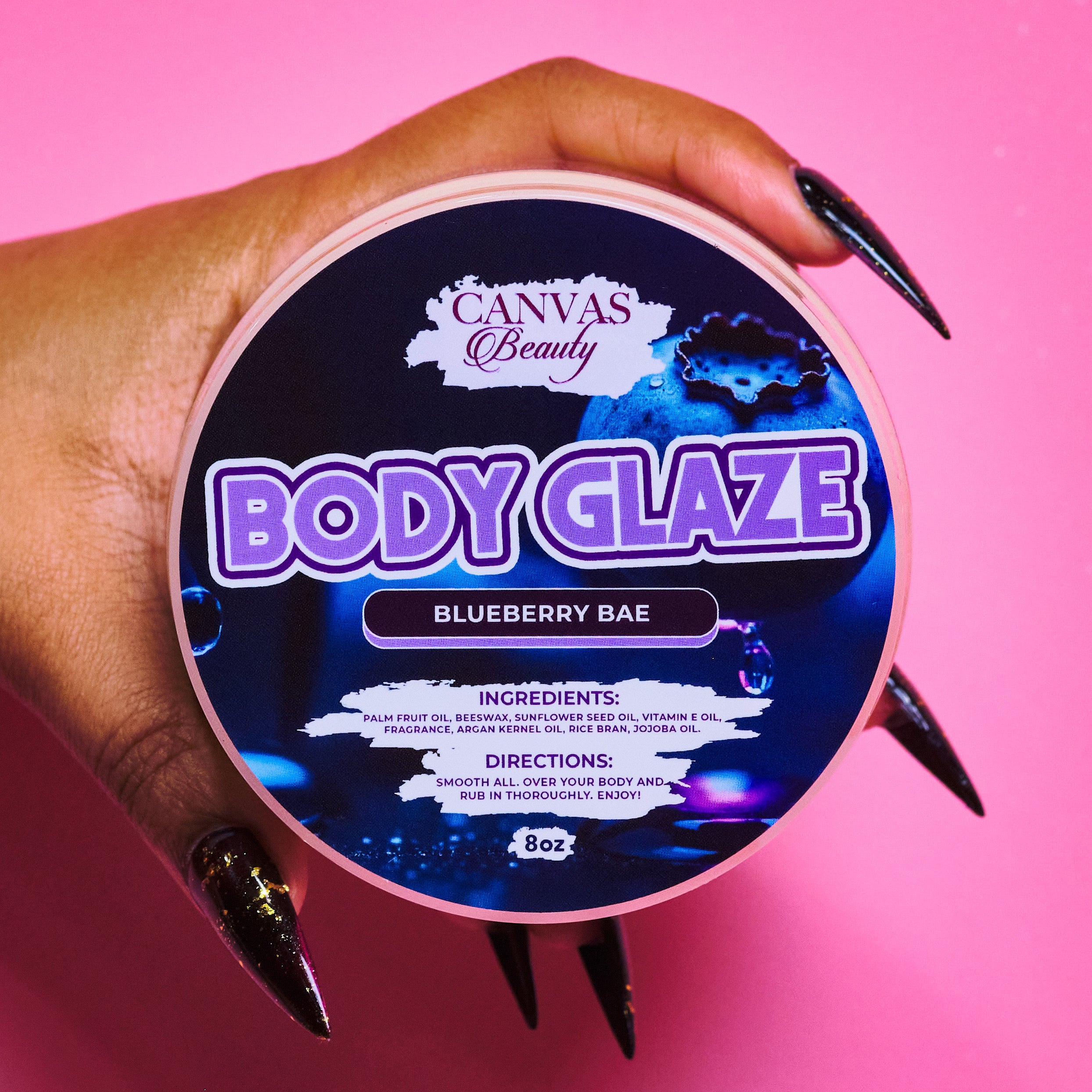(NEW) BODY GLAZE: BLUEBERRY BAE – CANVAS BEAUTY BRAND