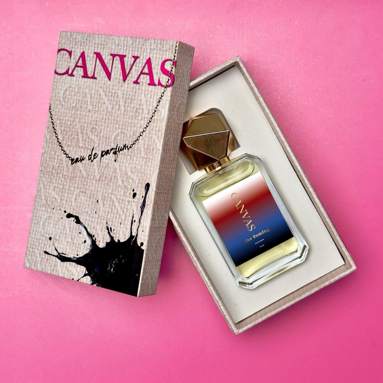 (NEW) EAU DE PARFUM: SHE COMING – CANVAS BEAUTY BRAND