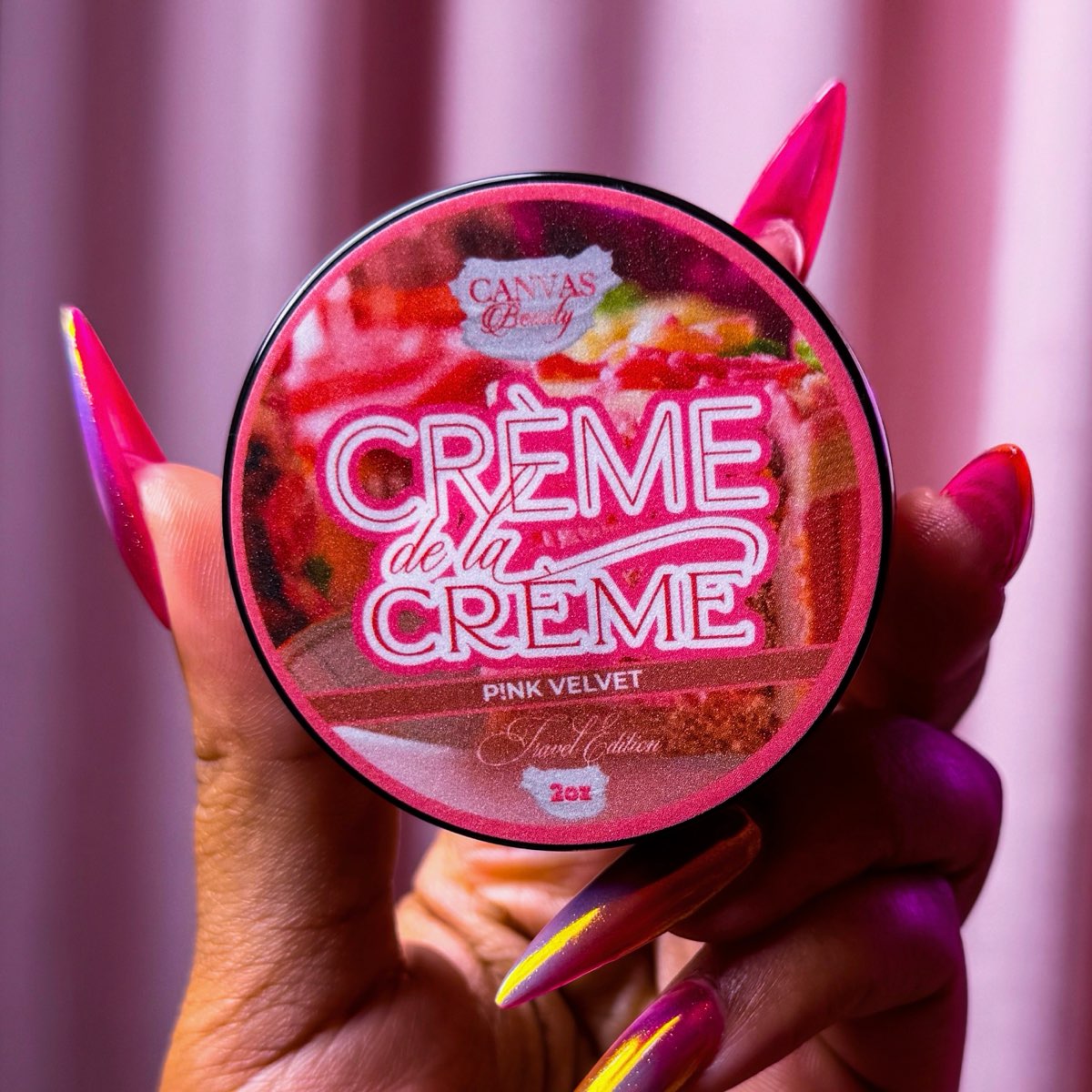 (NEW) TRAVEL CREME DE LA CREME: PINK VELVET – CANVAS BEAUTY BRAND